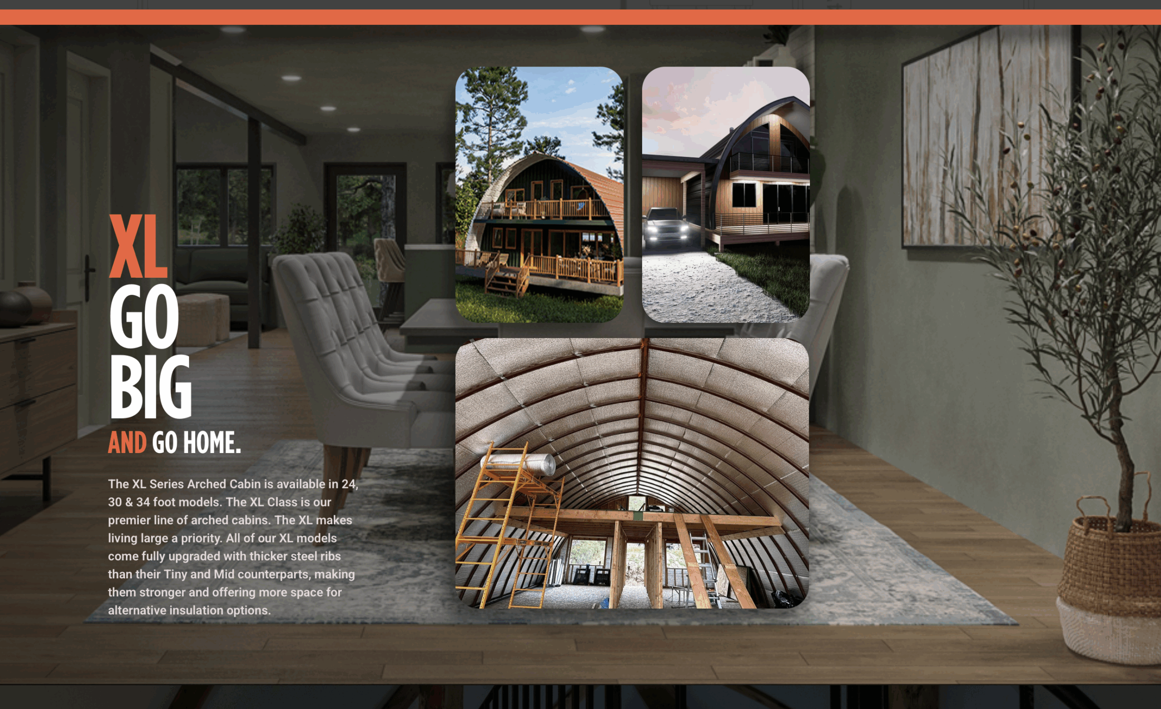 XL PAGE - Arched Cabins